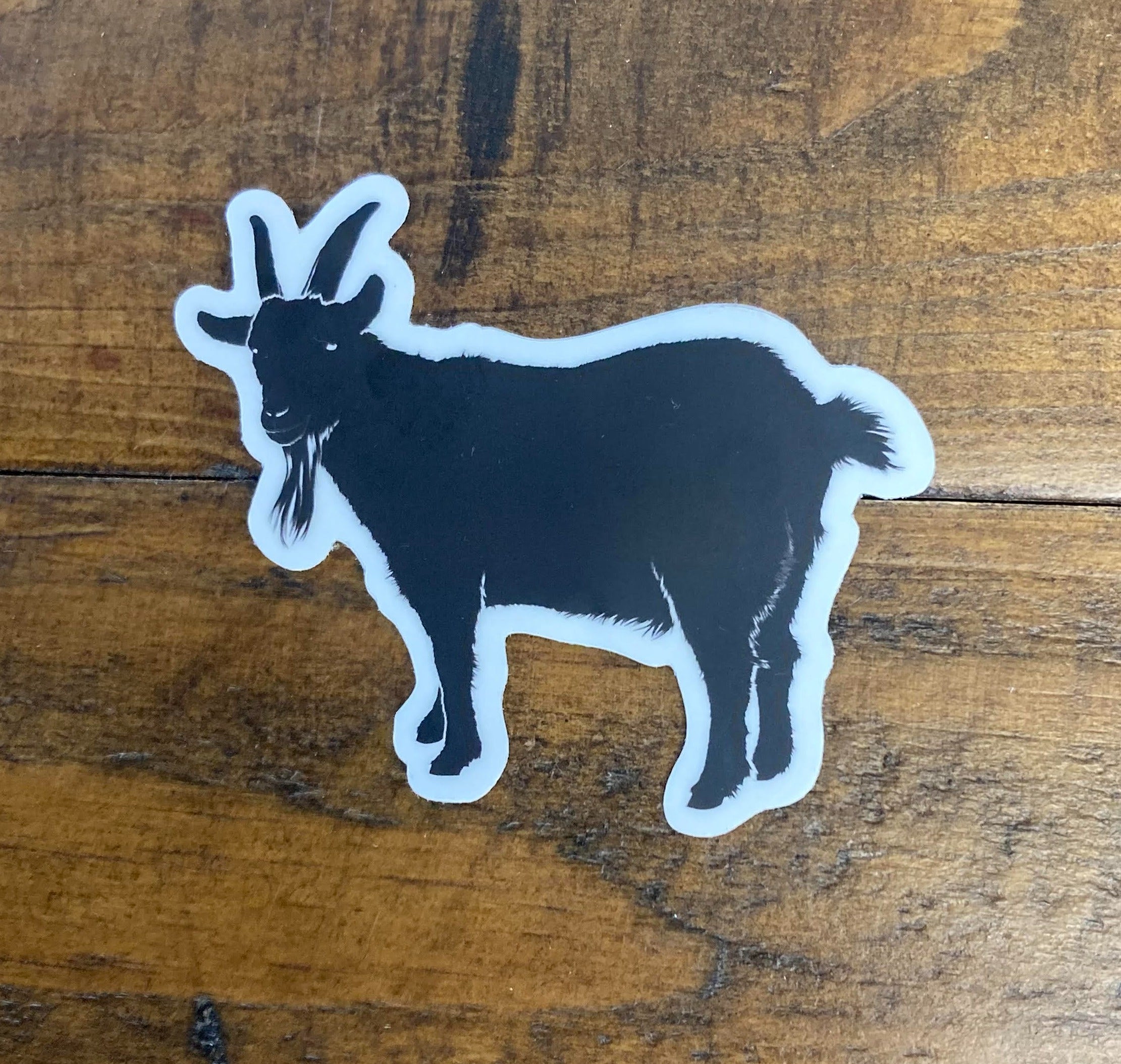 Black Goat - Custom Die Cut Sticker (3x3) – Timpanogos Hiking Co.