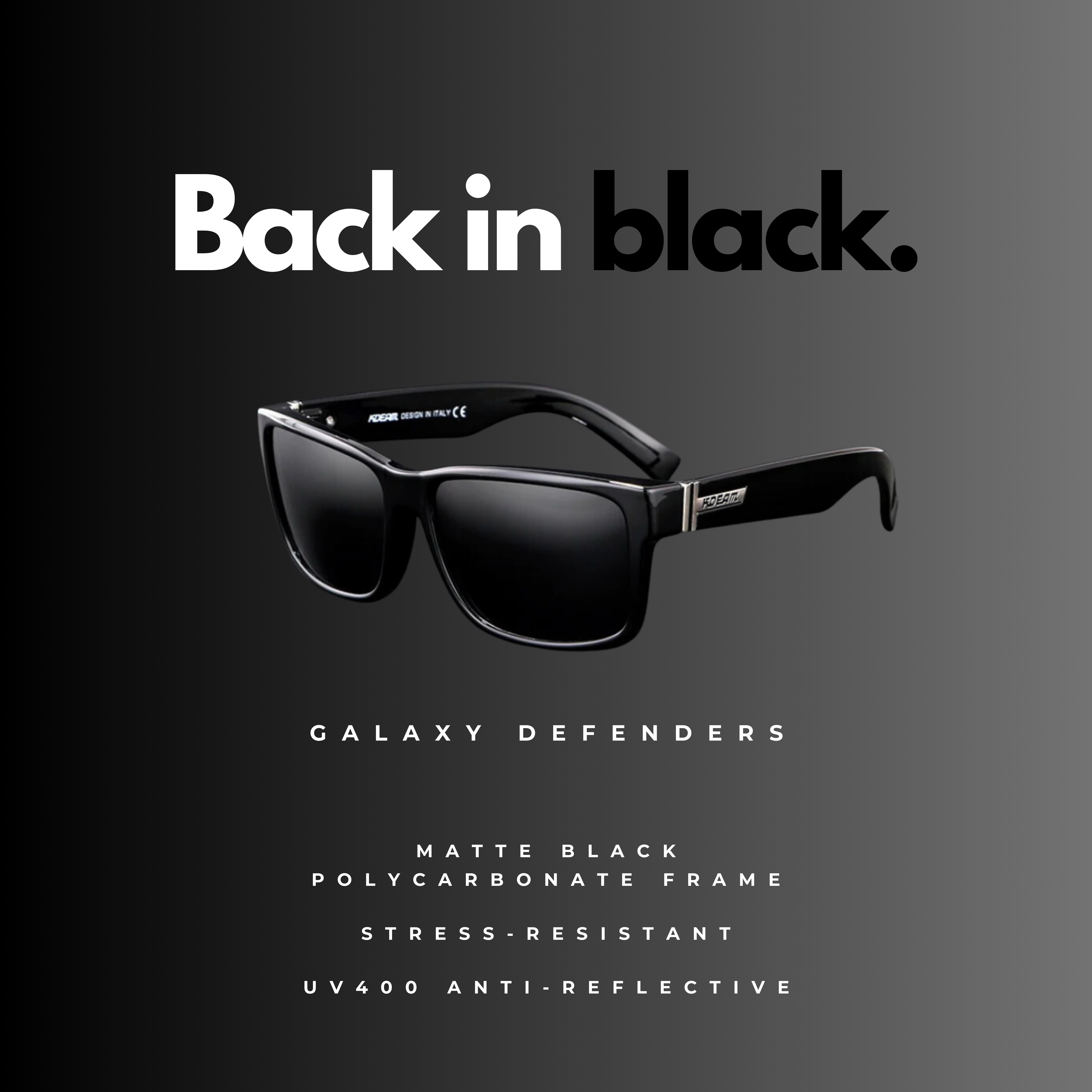 Galaxy Defenders (Matte Black) – Timpanogos Hiking Co.